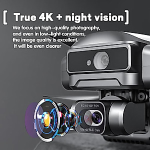 F22PRO Drone with Camera for Adults 4K HDR,2.17mile digital image transmission,FPV drones,0.07mile flying height 2 Batteries,60Mins Flight Time with GPS+optical flow dual positioning,Automatic return,EIS Anti-shake gimbal,Forward obstacle avoidance,Foldin