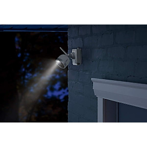 Lorex Indoor/Outdoor Wireless Security Camera System, 1080p HD Wire Free Cameras with Motion Detection Surveillance, Active Deterrence, 64GB MicroSD, 6 Channel NVR, 2 Battery Operated Cameras