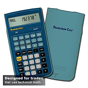Calculated Industries 4400 TradesmanCalc Technical Trades Dimensional Trigonometry and Geometry Math and Conversion Calculator Tool for Tech Students, Welders, Metal Fabricators, Engineers, Draftsmen