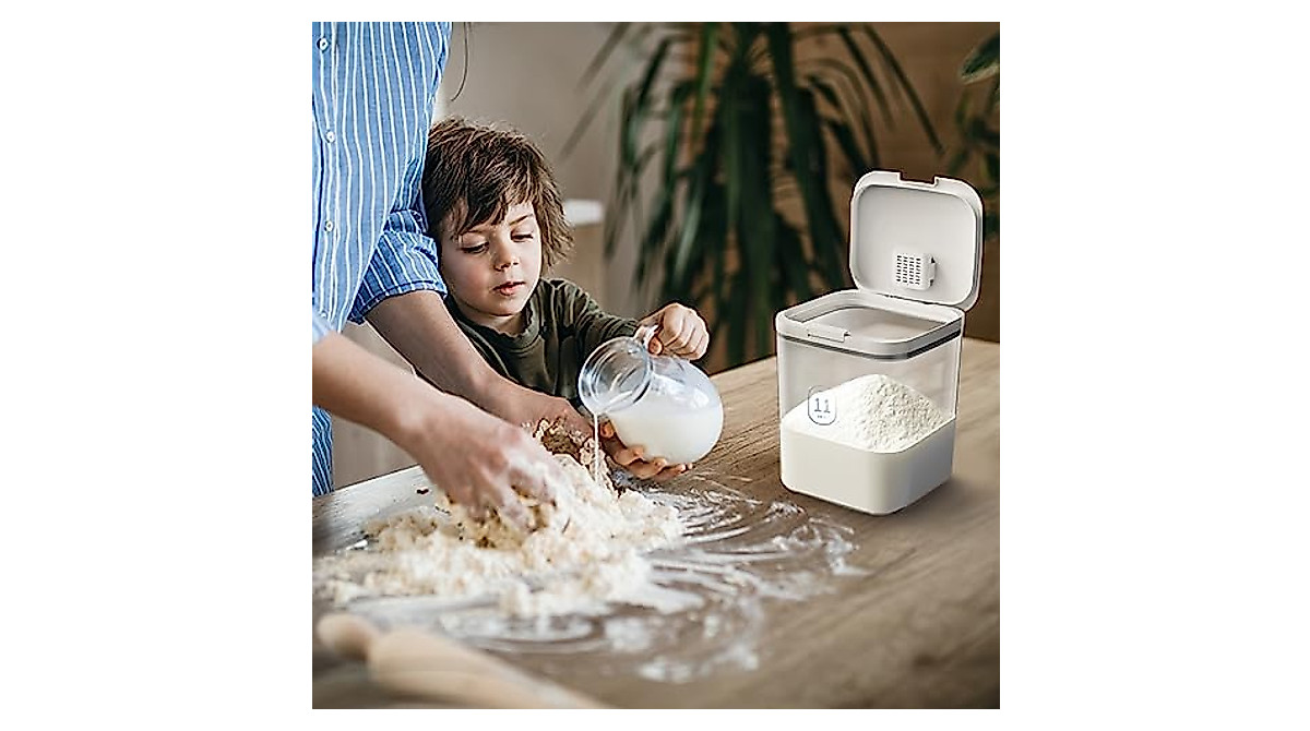 LivLab 20LB Flour Container for Organized Kitchen Storage