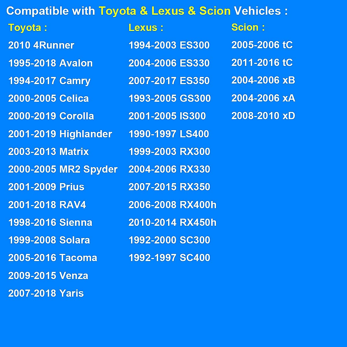 Engine Thermostat, Replace 90916-A3003, 90916A3003, 90916-03129 Compatible with Toyota Lexus - Avalon, Camry, Corolla, Highlander, Matrix, RAV4, Sienna, Solara, Tacoma, LS400, GS300, Yaris, More