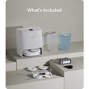 NARWAL T10 Mop Robot, 4-in-1 Robot Vacuum and Mop with Self Cleaning Station, Self Washing and Drying Robot Mop with LiDAR Navigation, Smart Mapping, 2 Suction Mode for Hard Floor and Pet Hair, White