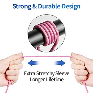 METZONIC Cable [2 Pack, 6.6 Feet] USB Cable with Insulation Coated Jacket, Strong & Fast Charge Data Transfer