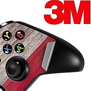 Skinit Decal Gaming Skin Compatible with Xbox One S Controller - Originally Designed Texas Flag Dark Wood Design