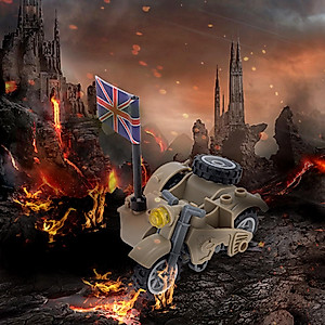 VICVIK Weapons Pack Military Weapons Accessories WWII Soldier Model Toys Military Equipment Battle Blocks Bricks Children's Toys, Compatible with Mini Figure Brick Toy for Boys Age 3＋