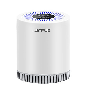 JINPUS Air Purifier for Home Bedroom Smoke Pollen Pets Hair Odor Dust with H13 True HEPA Filter (Available for California)
