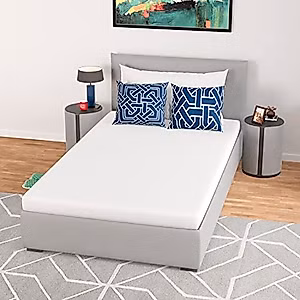 PayLessHere 5 Inch Green Tea Memory Foam Mattress Cooling Gel Infused Mattress,Medium Firm Mattresses Fiberglass Free/CertiPUR-US Certified/Bed-in-a-Box/Pressure Relieving Twin Size,White