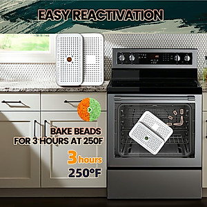 Wisesorb 40 Gram Pack of 5 Silica Gel Canister, Gun Safe Dehumidifiers (Orange to Green), Reusable Desiccant Moisture Absorber for Car, Closet