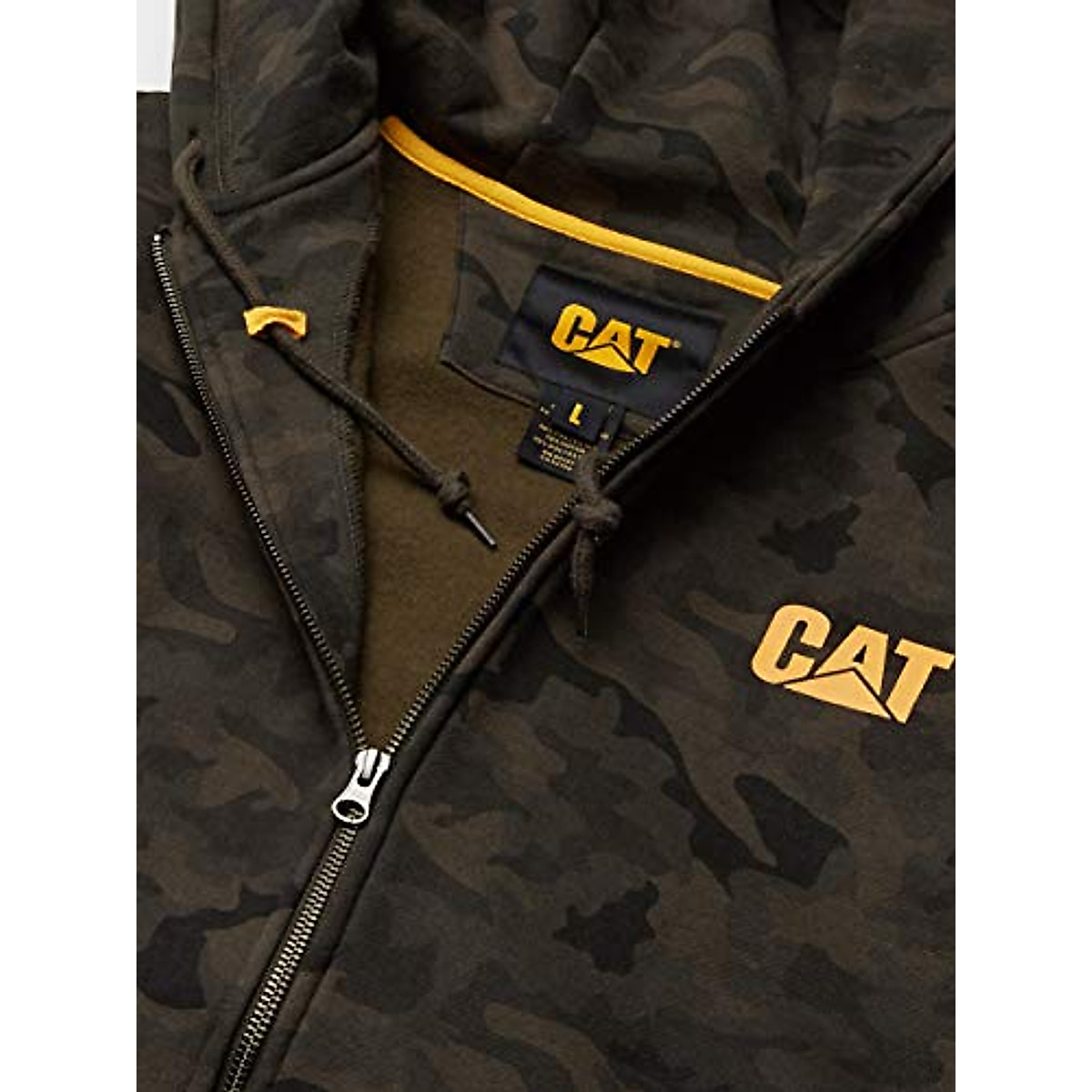 Caterpillar mens Full Zip (Regular and Big & Tall Sizes) Hooded Sweatshirt, Night Camo, XX-Large US