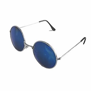 P1PSZ Gojo-Satoru Glasses Cosplay Anime Gojo Cosplay Satoru Eyeglasses Blue Sunglasses Costume 2023 NEW (Silver frame)