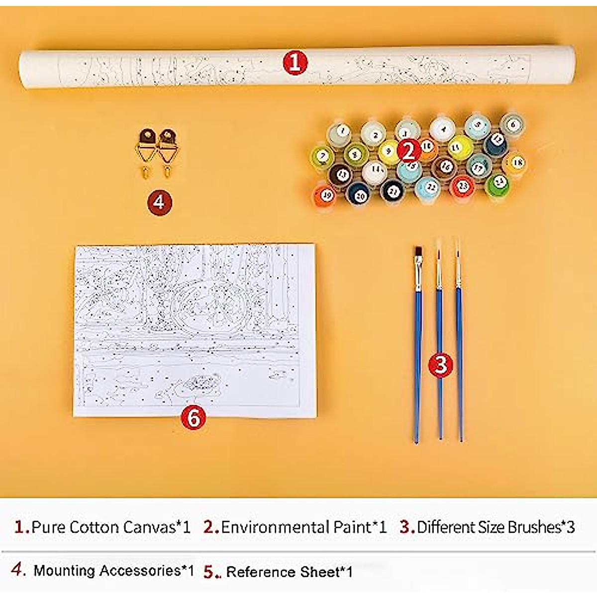 FILASLFT Paint by Number for Adults, Forest Path Paint by Numbers for Adults Beginner, Maple Leaf Painting by Number DIY Landscape Painting,Perfect for Home Wall Decoration 16x20 Inch.