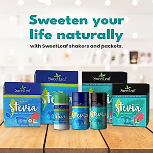 SweetLeaf Stevia Packets - Zero Calorie Stevia Powder, No Bitter Aftertaste, Sugar Substitute for Keto Coffee, Nothing Artificial, Non-GMO Stevia Sweetener Packets, 70 Count