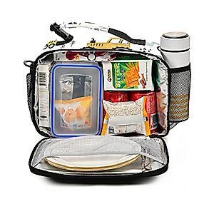 Lunch Bags Boxes Insulated Small Girls Cooler Kids Boys Thermal Childish Truck Excavator for School Student with Shoulder Strap Water-Resistant