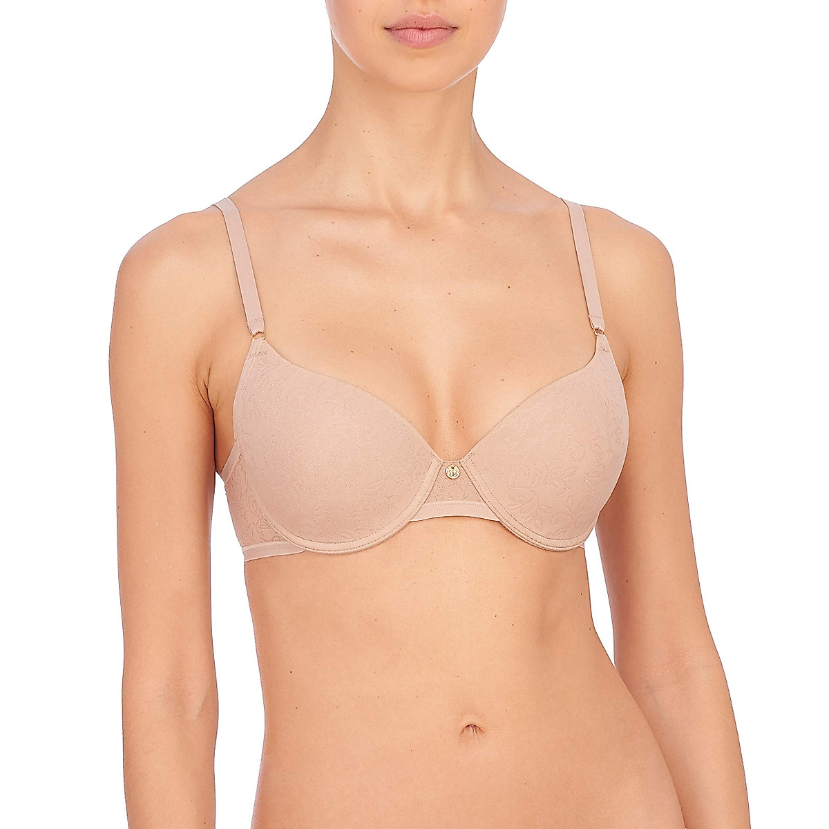 Natori Women's Sheer Jacquard Contour Underwire Bra, Café, 32D