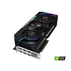 GIGABYTE AORUS GeForce RTX 3080 Master 12G Graphics Card, MAX-Covered Cooling, 12GB 384-bit GDDR6X, GV-N3080AORUS M-12GD Video Card