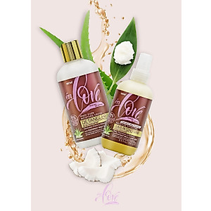 én Love Moisture Affection Leave-In Conditioner | Natural Coconut Milk & Aloe Vera for Deep Hydration | Detangles, Strengthen & Adds Shine to Hair | Clean Beauty | Curl Refresher| 8.5oz