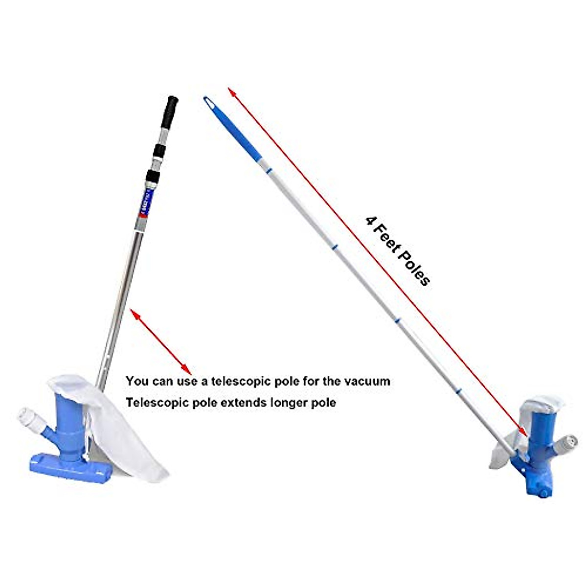 ATIE Pool Spa Mini Jet Vacuum Pool Cleaner Fine Mesh Bag for In-ground/Above-Ground Pool Spa Jet Vacuum Pool Cleaner