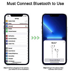 Case Logic Apple Headphones Lightning Earphones iPhone Earbuds, Wired in Ear Stereo Noise Canceling Isolating for 14 13 12 11 Pro Max X XS 8 7 SE, White (Built Microphone & Volume Control) GTR00