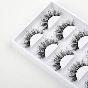 MUSELASH False eyelashes False Lashes 3D set professional 100% Handmade natural, glamorous, demi wispies, volume multipacks, cotton band