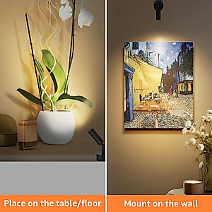 URTOM 3000K/4000K/5000K Adjustable LED Floor Lights for Plants, Pictures, Artwork - 10ft Cord, Dimmable, 2 Pack