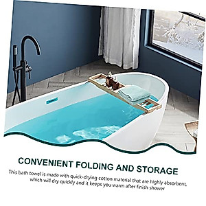 DOITOOL 2pcs Sheet Adult Bath Towel Kids Bathtub Towel for Kids Body Wrap Towel Cotton Bath Sheets Large Bath Towel Bathroom Hand Towels Bath Sheet Towels Body Towels Extra Large Clean Set