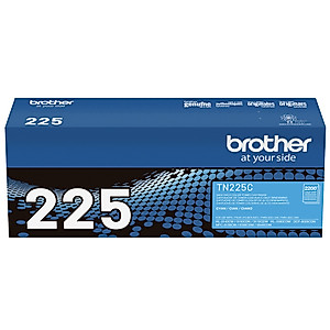 Brother Genuine High Yield Toner Cartridge, TN225C, Replacement Cyan Toner, Page Yield Up To 2,200 Pages, Amazon Dash Replenishment Cartridge, TN225
