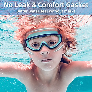 Freela Goggles Swim Goggles Swimming Goggles for Kids 6-14 4-7 8-12 3-6 2-4 3-5 3-10 4-8 Age 3 4 5 Year Old Toddler Pool Water Clear Beach Goggles Boys Girls Youth Childrens Child Anti Fog