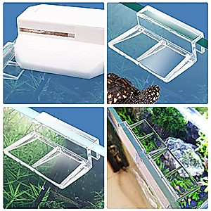 TIESOME 8 mm Fish Tanks Glass Cover Clip, 8 Pieces Aquariums Lid Support Holders Clear Acrylic Aquarium Lid Clips Universal Lid Clips for Rimless Aquariums