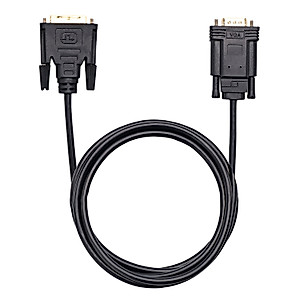 CableDeconn Active DVI to VGA, 6FT DVI 24+1 DVI-D M to VGA Male with Chip Active Adapter Converter Cable for PC DVD Monitor HDTV