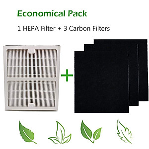 Replacement HEPA Filter B & Carbon Filters for Idylis Air Purifier 2126, 2125, IAP-10-125, IAP-10-150, Model # IAF-H-100B
