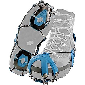 Yaktrax Summit Heavy Duty Traction Cleats with Carbon Steel Spikes for Snow and Ice (1 Pair), Large, Black, Small 08442