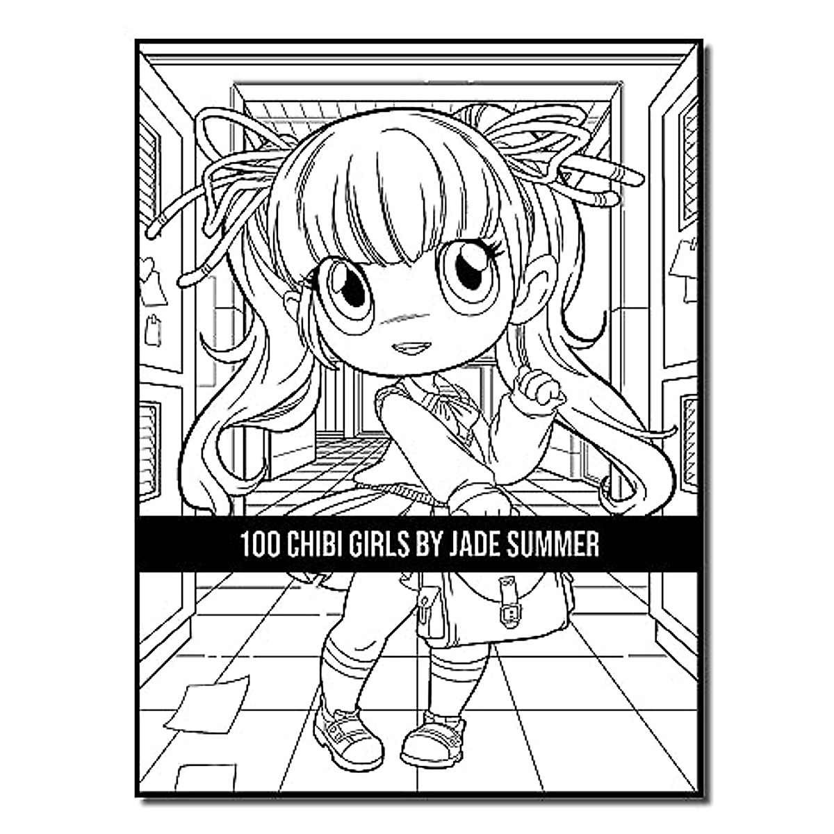 100 Chibi Girls: An Adult Coloring Book Collection with Cute Girls, Fantasy, Horror, Christmas, and More!