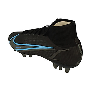 Nike Superfly 8 Elite AG Mens Football Boots CV0956 Soccer Cleats (UK 10 US 11 EU 45, Black Iron Grey 004)