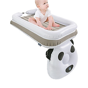 DISPRA Toddler Airplane Bed, Inflatable Toddler Airplane Bed for Toddler, Portable Baby Bed for Cars, Foldable Blow Up Mattress for Airplane, Car, Train, Traveling Bed st