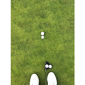 Sticker for Golf Putter and Ball Marker (Triple Track) (Red and Blue, 2 Pack)