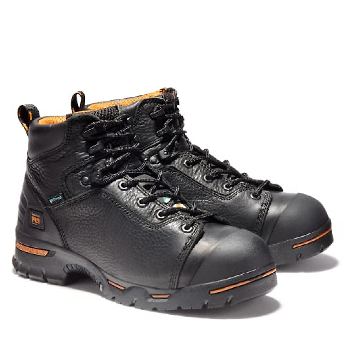 Timberland PRO Men's Endurance Puncture Resistant WaterPROof Steel Toe 6" Workboot,Black,10.5 W