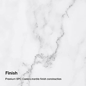 Ove Decors Arroyo 60 x 32 in. Solid Surface Alcove Shower Wall, Carrara