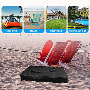 Xxerciz Folding Chair Carry Bag Replacement Bag with Adjustable Shoulder Strap and Zipper Opening for Camp Chair, Folding Lounge Chair, Zero Gravity Chair, Chair Travel Storage Bag for Patio Camping