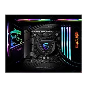 MSI MAG CORELIQUID 360R V2 AIO CPU Liquid Cooler - Rotatable ARGB Blockhead, Integrated Radiator Pump, Split-Flow Water Cooling, Evaporation-Proof Tubing, Easy to Install - AMD & Intel Compatible