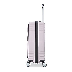 American Tourister Apex DLX Spinner, Carry-On 20-Inch, Front opening with multiple pockets for-laptop, tablets and cell phone, Soft Rose