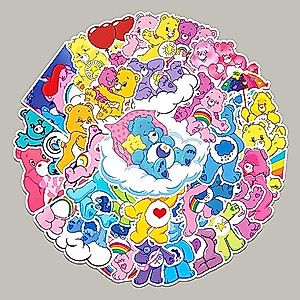 50 Pcs Cute Bears Stickers for Kids Teens Adults, Cute Cartoon Vinyl Stickers for Laptop, Skateboards, Water Bottles, Cars, Luggage