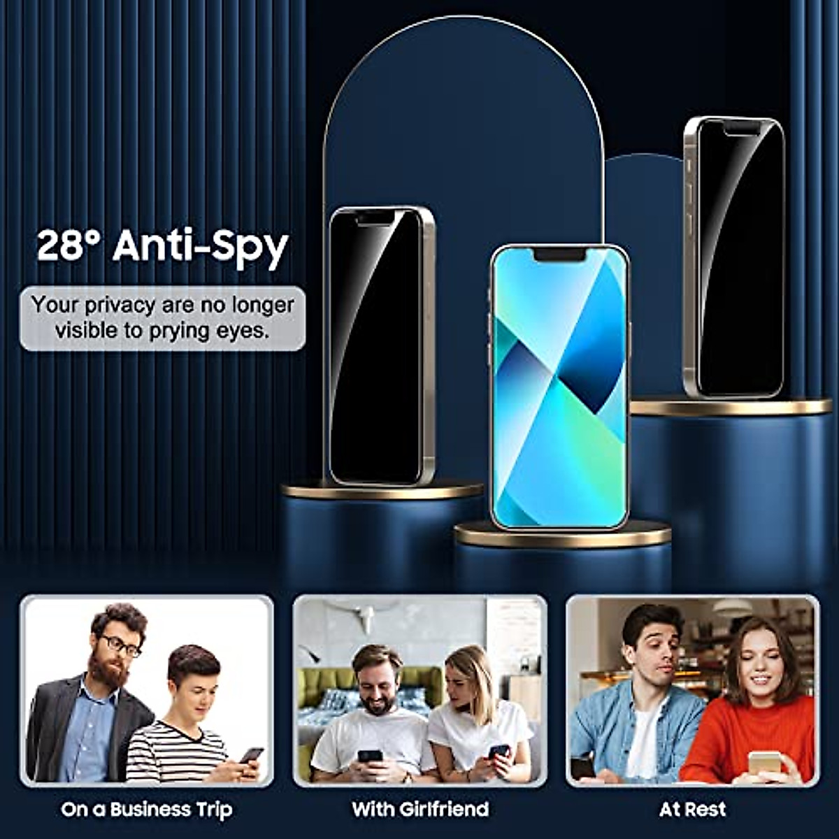 UniqueMe for iPhone 15 Screen Protector - 2 Pack