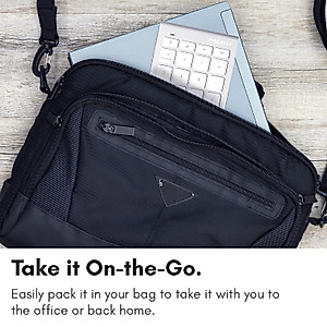 Macally Wired USB C Number Pad Keyboard - Type C Numeric Keypad for Laptop, Apple Mac iMac MacBook Pro/Air, iPad, Windows PC, or Desktop Computer - 10 Key USB Keypad Numpad with 5 Foot Cable