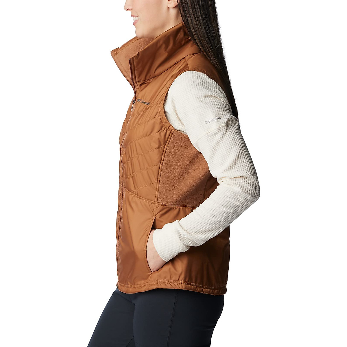 Columbia Women's Mix It Around II Vest, Camel Brown, Small