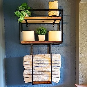 YOHSNOR Wall Mounted Towel Rack - 3 Hooks, Large Capacity, and Versatile - Ideal for Small Bathrooms, Hotels, and Spas - Perfect Towel Storage Solution
