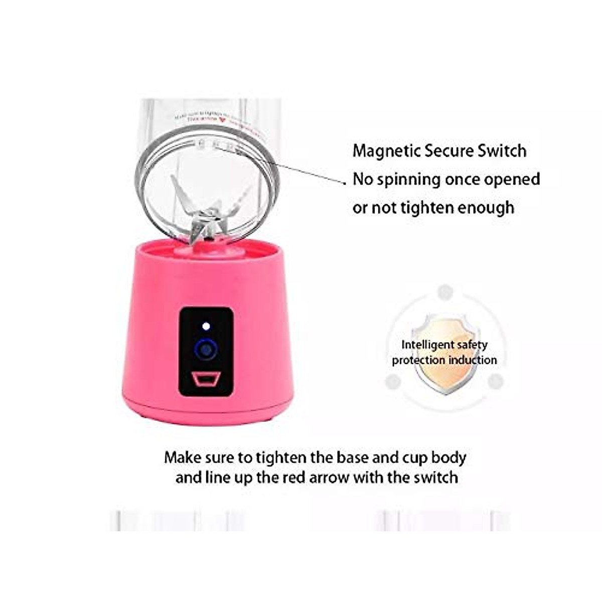 Blender With Sawtooth Portable Mini Blender USB Juicer Cups Electric Smoothie Maker Fruit Vegetable Tools