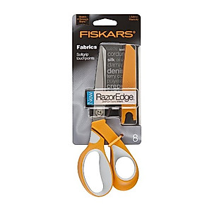 Fiskars Crafts 8185 RazorEdge Softgrip Fabric Shears, 8-Inch