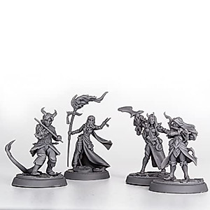 AmeraLabs TGM-7 3D Printing Resin for Tabletop Miniatures – Tough, High Resolution, Low Odor, Fast Curing on LCD MSLA UV 3D Printers, 1L (Grey)
