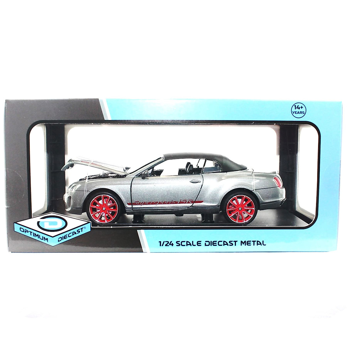 1:24 2011 Bentley Continental Supersports ISR- Grey - Optimum Diecast - Motor City Classics