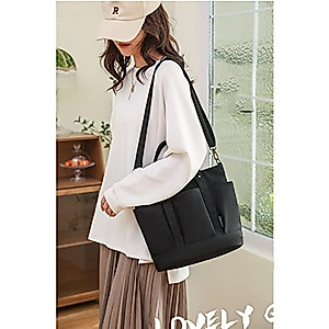 Tote Bag Women Cute Hobo Bag Satchel Bag Shoulder Bag Crossbody Bags Multiple Pockets Canvas Tote Handbag 2023